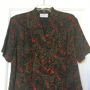 Pendleton | Tops | Beautiful Pendleton Paisley Blouse Petite | Poshmark